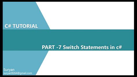 Part Switch Statements In C YouTube