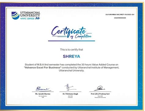 Shreya On Linkedin Advanceexcel Uttaranchaluniversity Excelskills