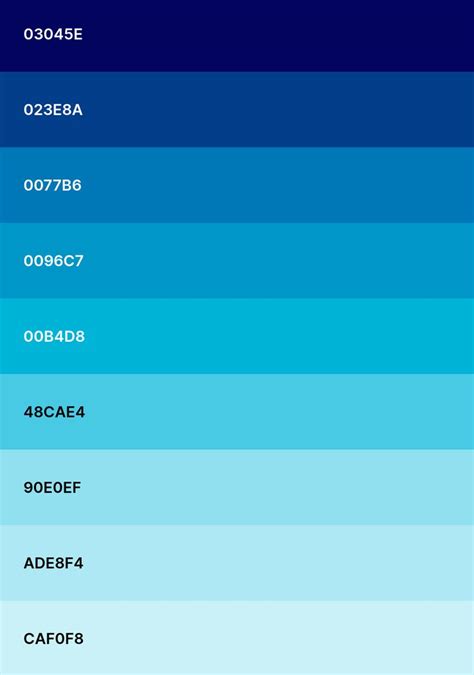 Blue Color Palette Blue Color Pallet Blue Colour Palette Logo Design Color Palette