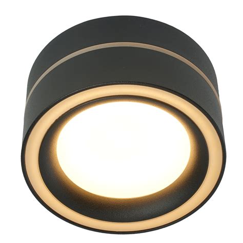 Светильник потолочный Feron HL455 12W, 230V, GX53, черный | Артикул 48753