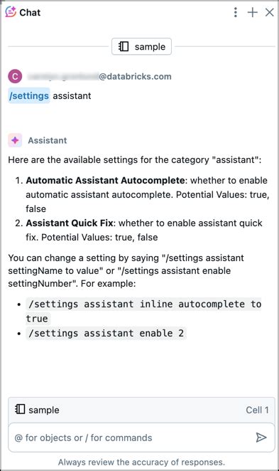 Databricks Assistant を使用する Azure Databricks Microsoft Learn
