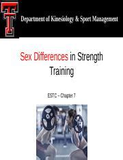 Lec SV Sex Differences Autosaved Ppt Department Of Kinesiology Sport Management En Sex