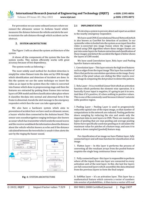 Intelligent Accident Detection Prevention And Reporting System Pdf