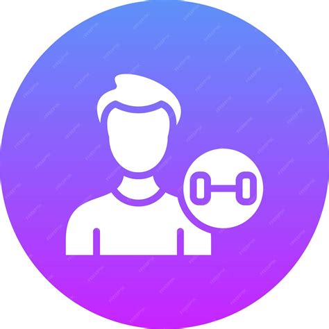 Premium Vector Gym Trainer Vector Icon Illustration Of Gym Iconset