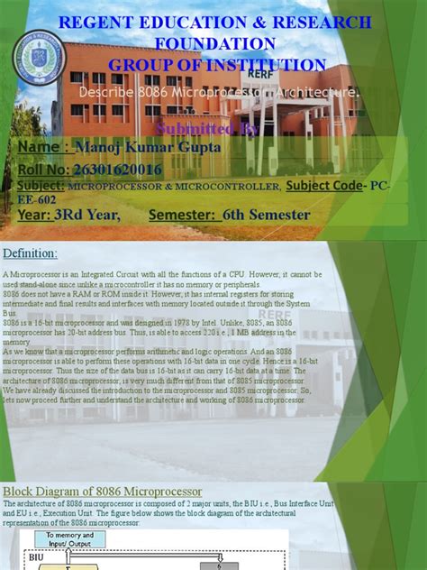 Manoj Gupta 26301620016 Microprocessor And Microcontroller Pdf