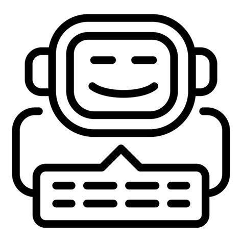Premium Vector Chatbot Icon Outline Chatbot Vector Icon For Web