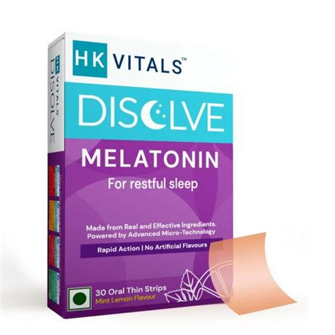 Healthkart Hk Vitals Disolve Melatonin 5mg For Restful Sleep No Added