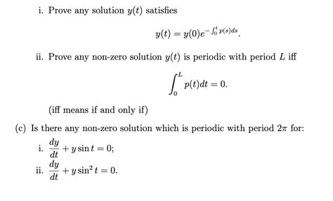 Solved Q Periodic Solution Let P T Be A Continuous And Chegg Com