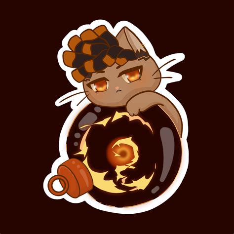 Phoenix Kitten Valorant Sticker Etsy