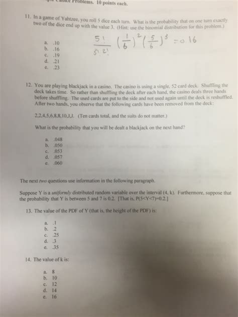 Solved Roblems Problems 10 Points Each 11 In A Game Of