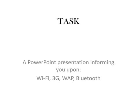 PPT TASK PowerPoint Presentation Free Download ID 2385393