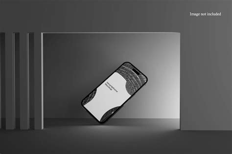 고객에게 Ui 디자인을 보여주기 위한 미니멀한 스마트폰 목업 무료 Psd 파일