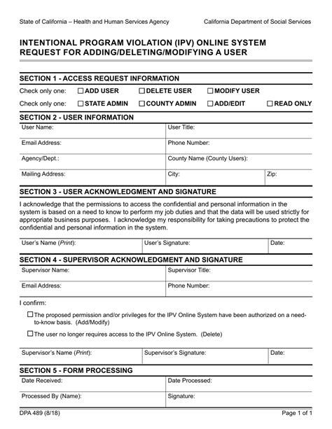 Form Dpa489 Fill Out Sign Online And Download Fillable Pdf California Templateroller