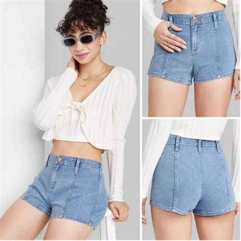 Wild Fable Shorts Nwt Wild Fable Superhigh Rise Jean Shorts Poshmark