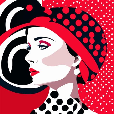 Premium Vector | The polka dot print vector illustration