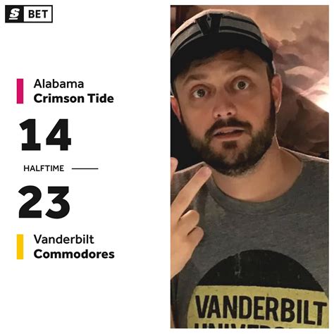 Thescore The No 1 Crimson Tide Are Losing To Vandy At