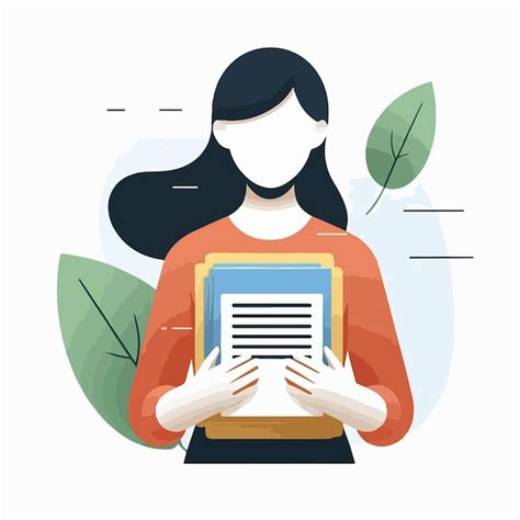 Premium Vector Person With Notepad Simple And Minimalist Flat Design Premium Vector Person With Notepad Simple And Minimalist Flat Design