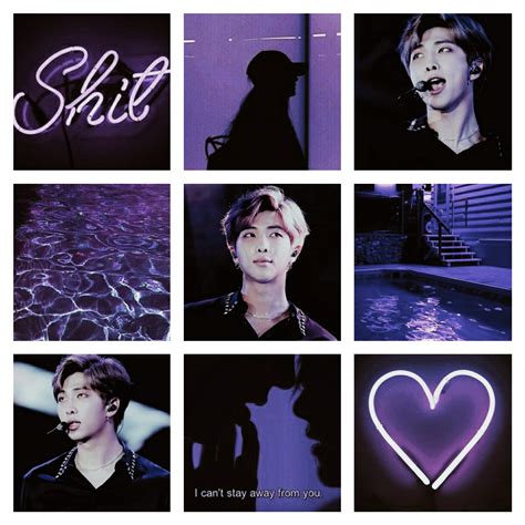 Namjoon Purple Aesthetic Kpop Aesthetics Amino
