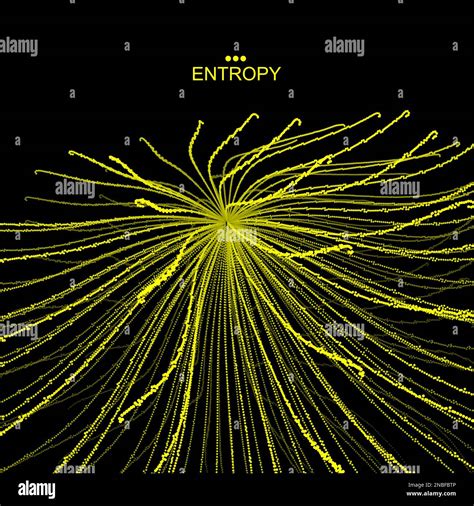 Abstract Science Or Technology Background Array With Dynamic Particles