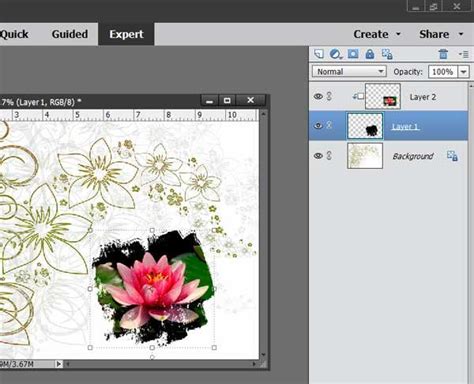 Photoshop Elements Blending Multiple Images Using Clipping Masks
