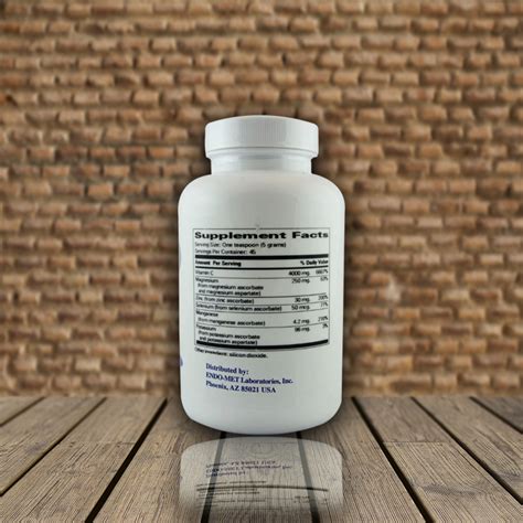 Endo Met C Ascorbates With Aspartates Endo Met Supplements