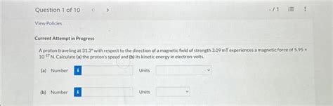 Solved A Proton Traveling At 31 3∘ With Respect To The