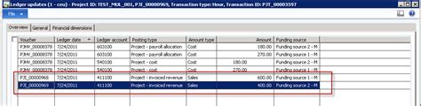 What Is New In Ax 2012 The Advanced Funding Functionality In Project Manngement Accounting In