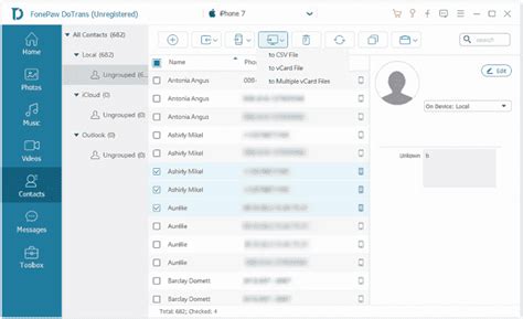 How To Export IPhone Contacts To CSV VCF VCard