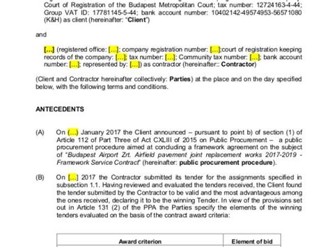 Framework Contract Template 9 Framework Agreement Templates Free Sample Example Williamson