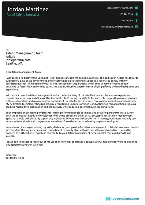 Retail Cover Letter Example W Templates And Tips For 2023