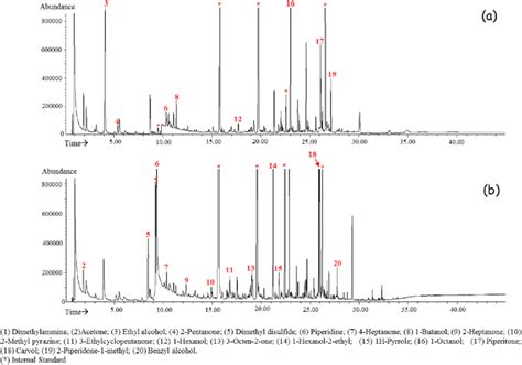 Representative Spme Gc Ms Tic Chromatograms Of Urine Vocs From A Nw A Download Scientific