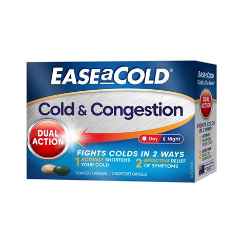 Easeacold Cold And Congestion Day And Night 30 Capsules
