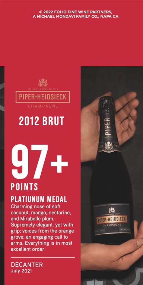 Piper Heidsieck Vintage Brut Folio Fine Wine Partners