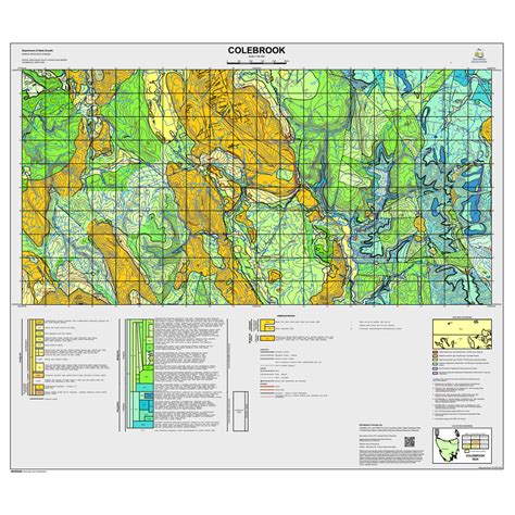 Colebrook 25k Geology Map 5229 Geographica