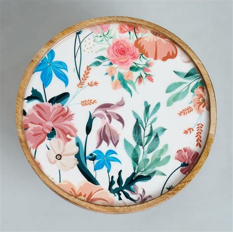 Floral Serving Platter