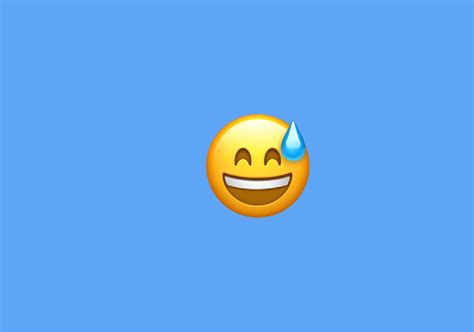 😅 Grinning Face With Sweat Emoji Meaning