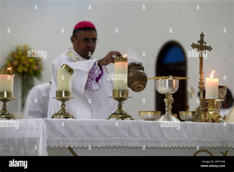 Serrinha Bahia Brazil April 6 2023 Mass Marks The Beginning Of