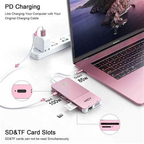 Buy Docking Station Mcy In Triple Display Laptop Usb C Docking Station Dual Monitor Usb