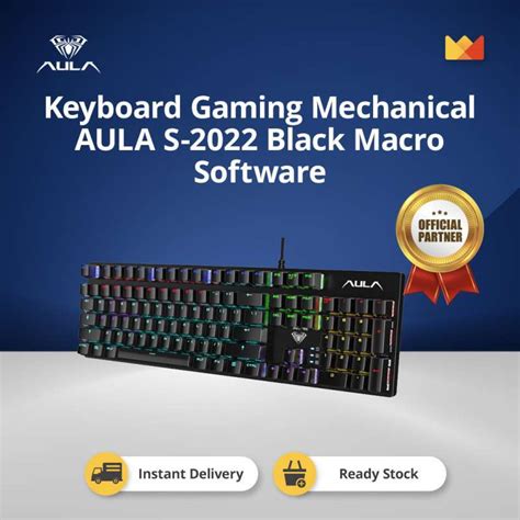 Jual Keyboard Gaming Mechanical AULA S 2022 BLACK New LED Di Seller ELIT Official Store Sunter