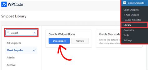 WordPress te Widget Blokları Nasıl Devre Dışı Bırakılır Klasik Widget ları Geri Yükleme