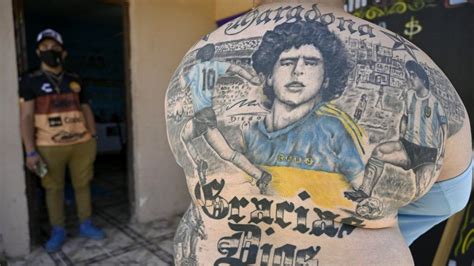 Argentines Celebrate Eternal Love For Maradona With Tattoos