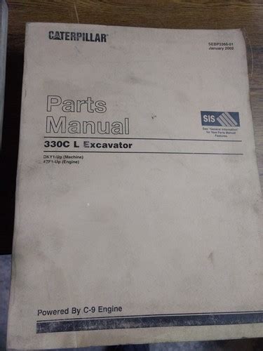 Caterpillar 330c L Excavator Parts Manual Ebay