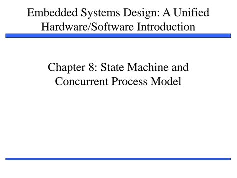 Solution Embedded System Design State Machine Concurrent Process