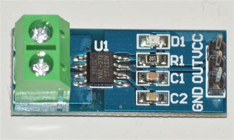 Acs712 схема включения arduino