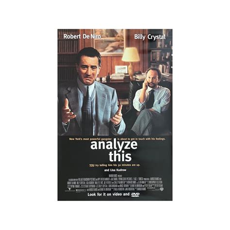 Analyze This Movie Poster 1 Sided Original 27x40 Robert De Niro Billy