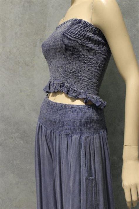 Shirred Wide Leg Rayon Pants Paragraff Clothing