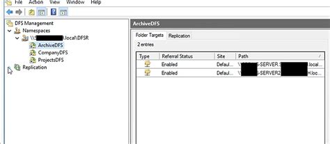 dfs namespace problem windows spiceworks community