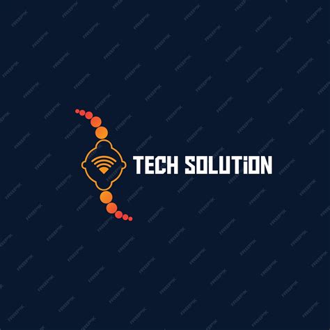 Premium Vector Tech Solution Vector Logo Design Illustration
