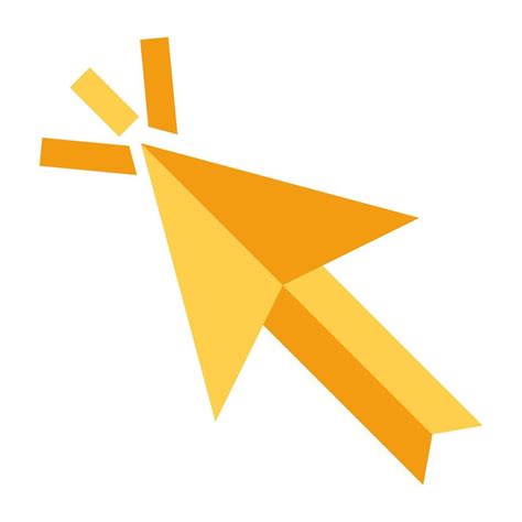 Flat Yellow Pointer Cursor Arrow Computer Mouse Click Closed Mark 40272878 Vector Art At Vecteezy