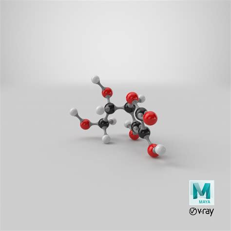 3d Ascorbic Acid Molecular Turbosquid 1291588
